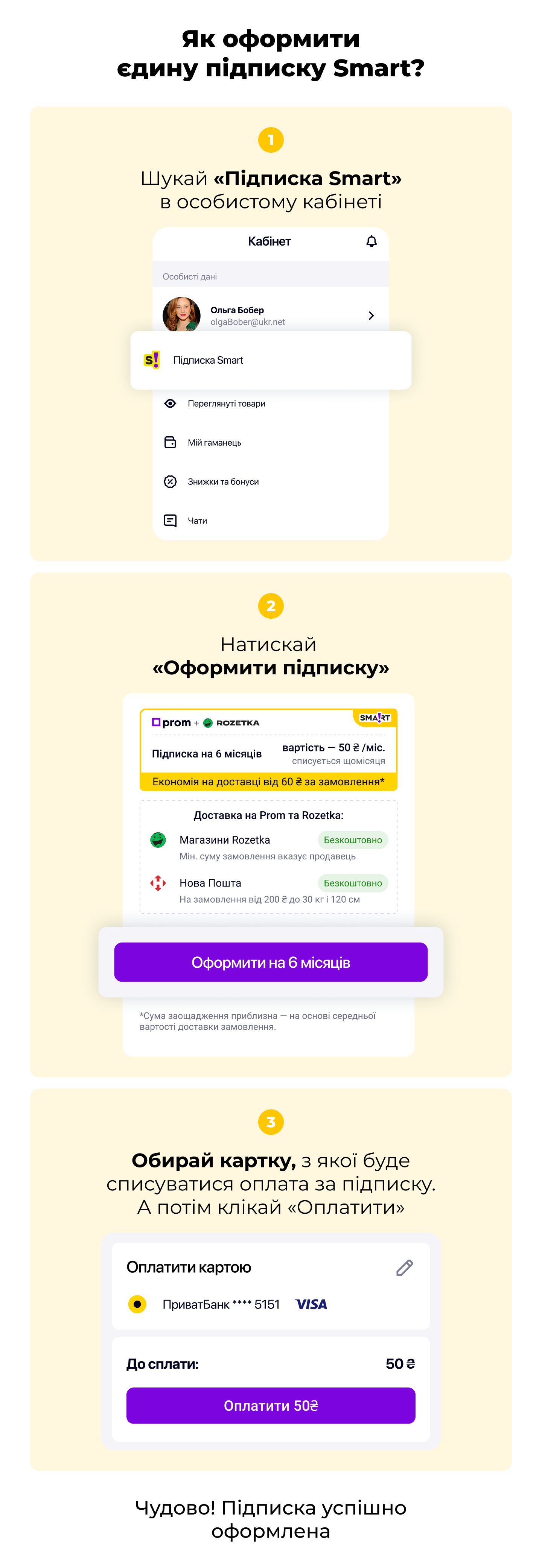 Безкоштовна доставка з підпискою Smart в Україні